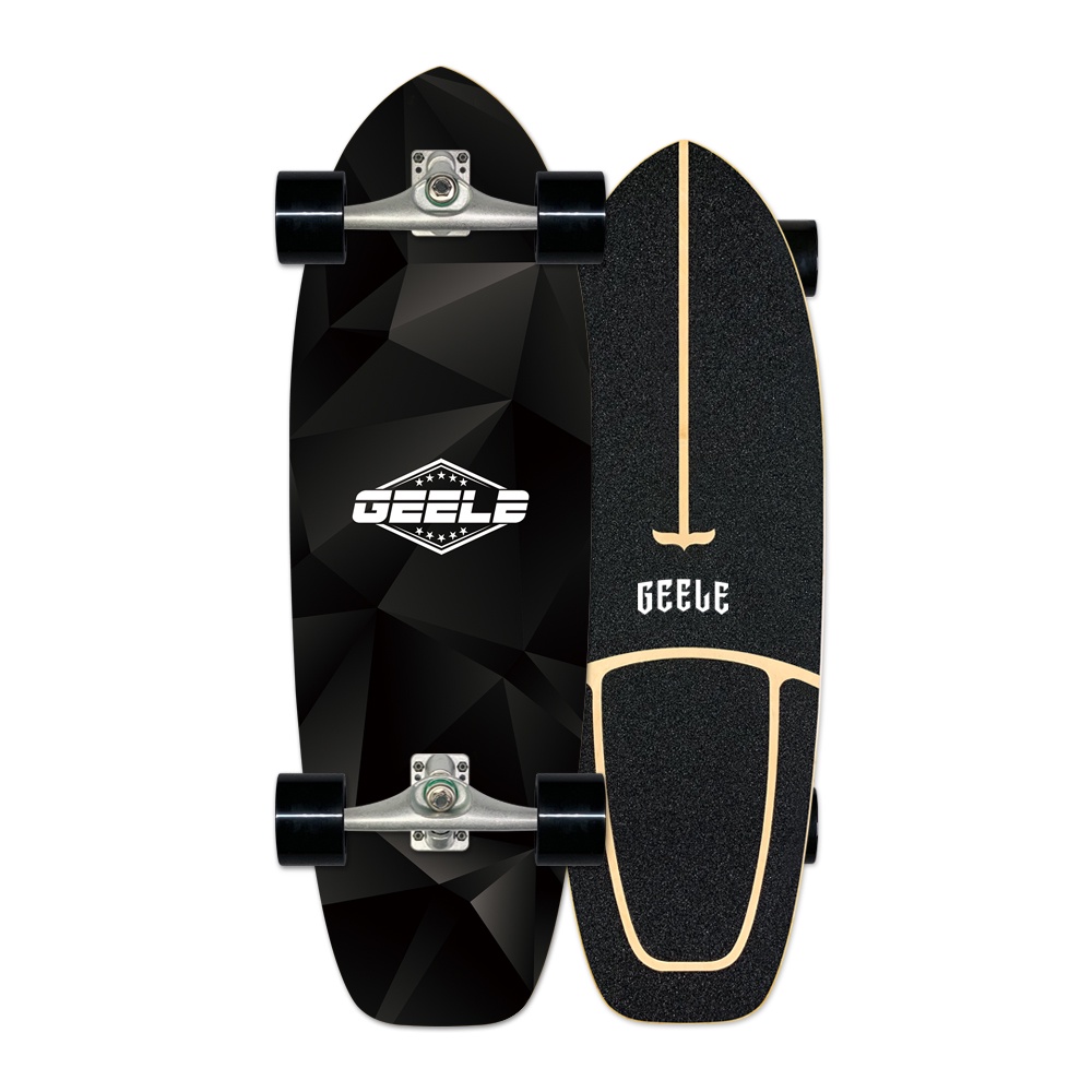 Geele CX4 Black & White Series Surf skate เซิร์ฟสเก็ต จีลี skateboard ...