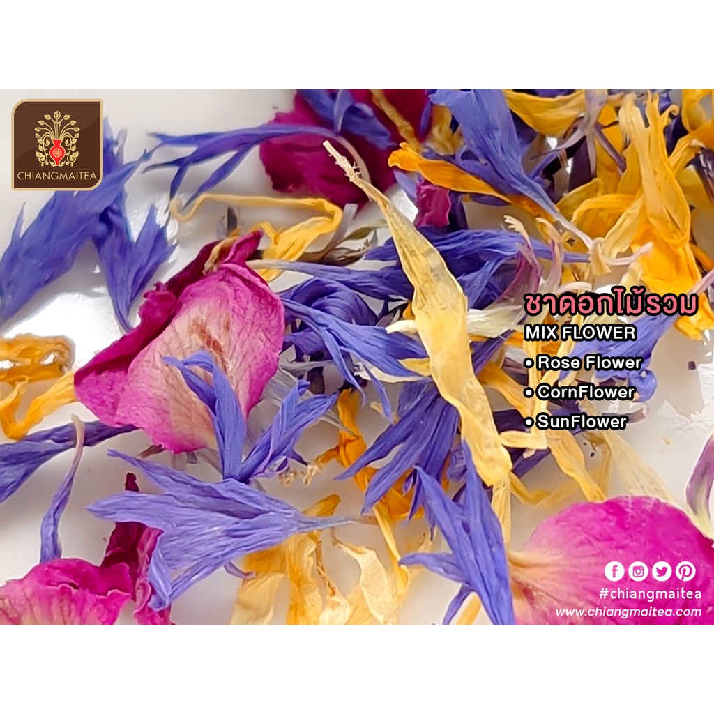 ชาดอกไม้รวม Mix Flower Tea 10g | Shopee Thailand