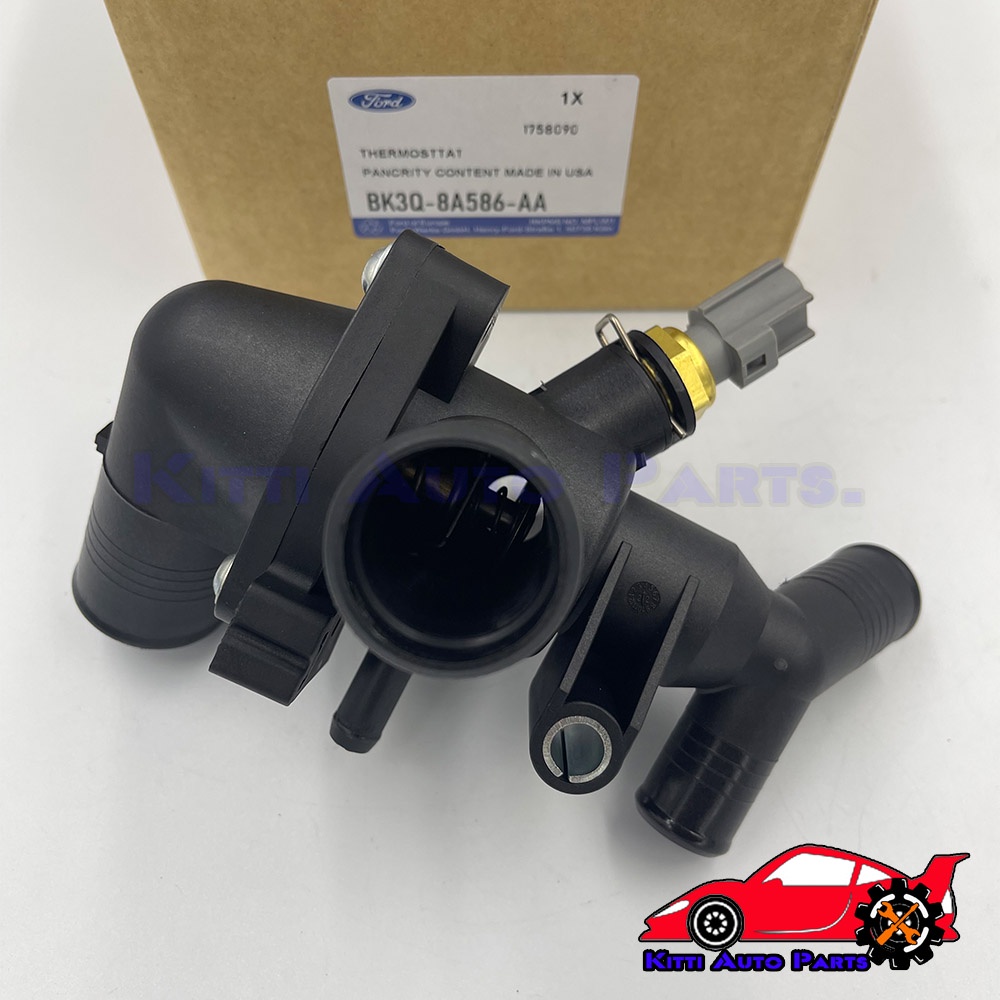 วาล์วน้ำ+เสื้อพลาสติก+สวิทช์อุณภูมิ แท้ (BK3Q-8A586-AA) ยี่ห้อ FORD ...