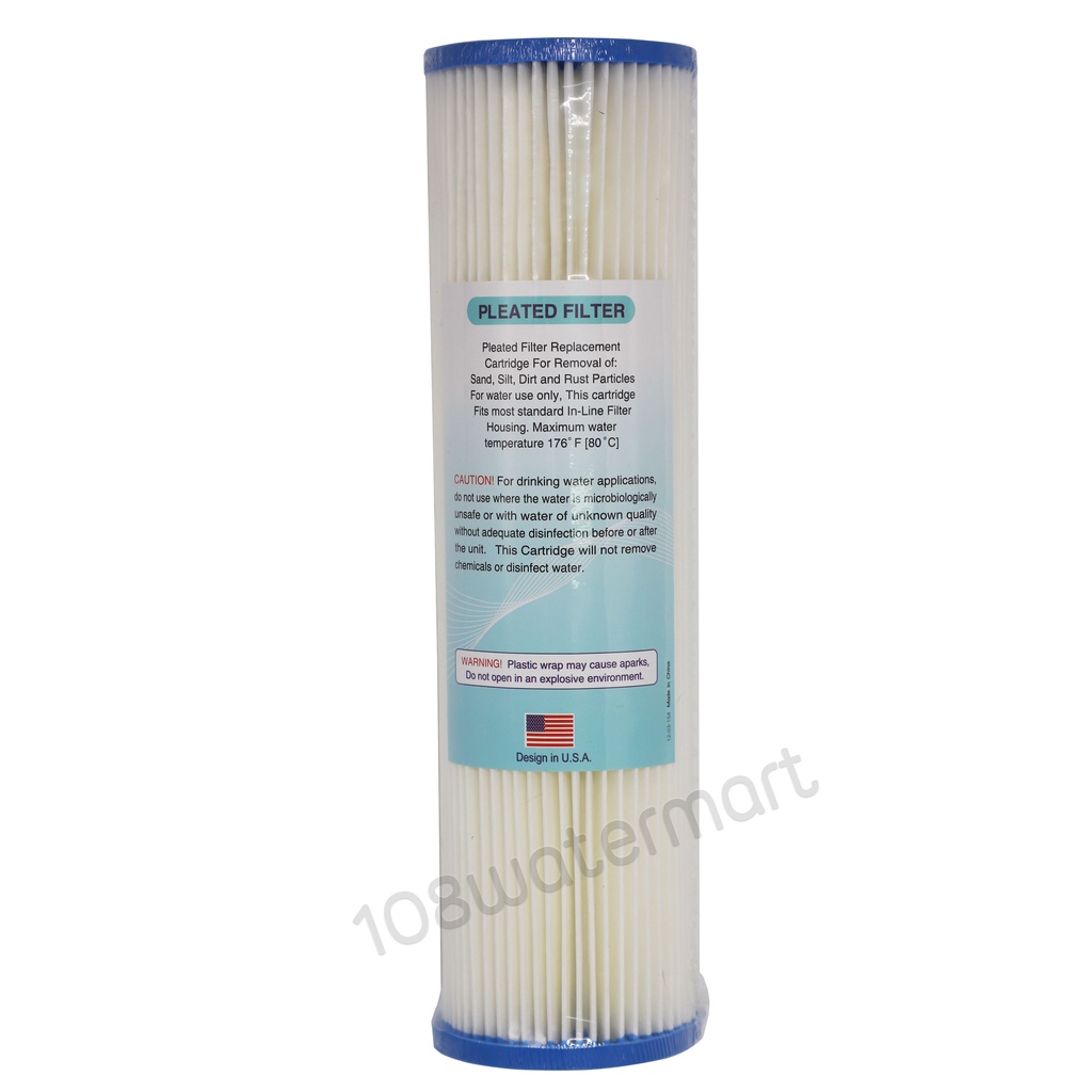 ไส้กรองน้ำแบบจีบ Pett 10 นิ้ว Pleated Filter 10 Inches | Shopee Thailand
