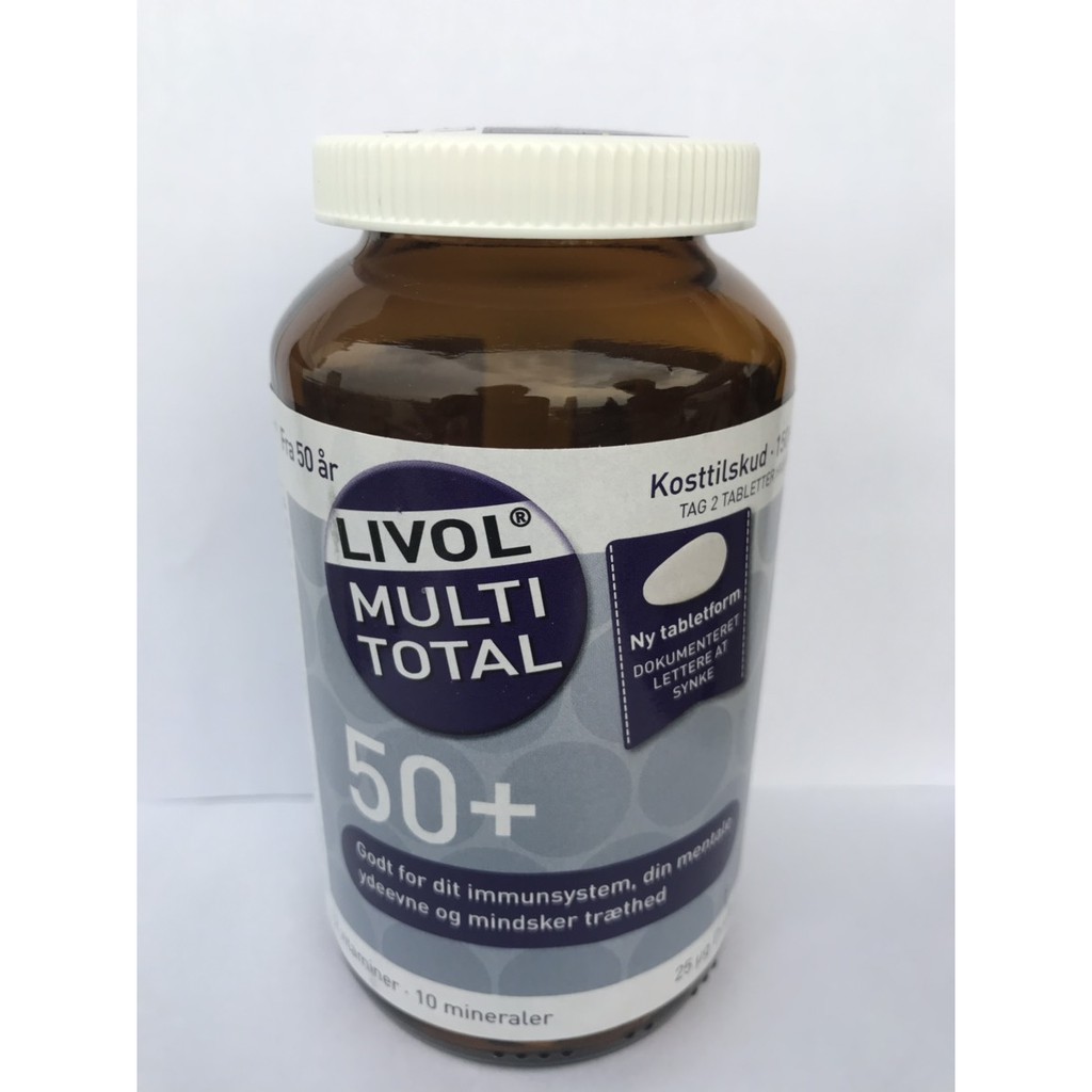 Livol Multi Total 50+ อาหารเสริมสำหรับผู้สูงวัย อายุ 50 ปีขึ้นไป ...