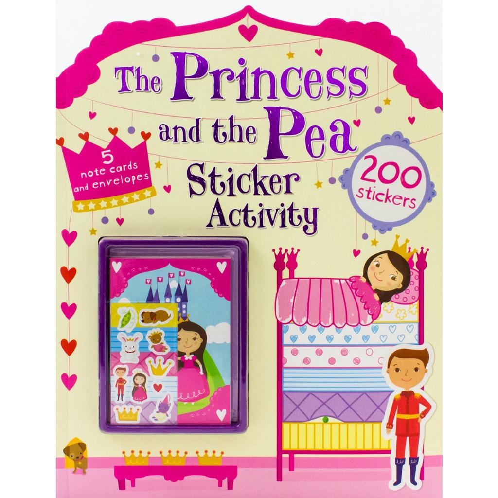 The Princess & The Pea Sticker Activity หนังสือกิจกรรม ระบายสี ...