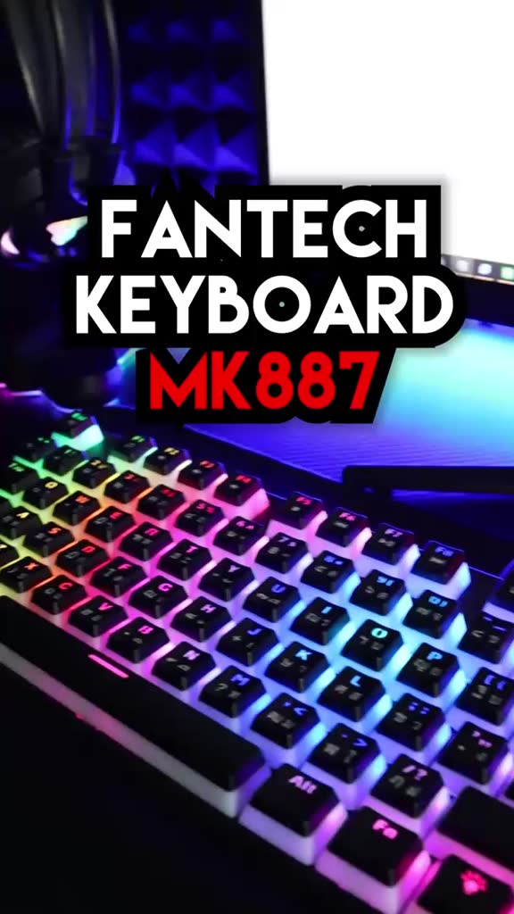 FANTECH คีย์บอร์ดเกมมิ่ง Mechanical Keyboard BLUE และ RED SWITCH ไฟ RGB FULL ปรับได้ทุกสี รุ่น ...