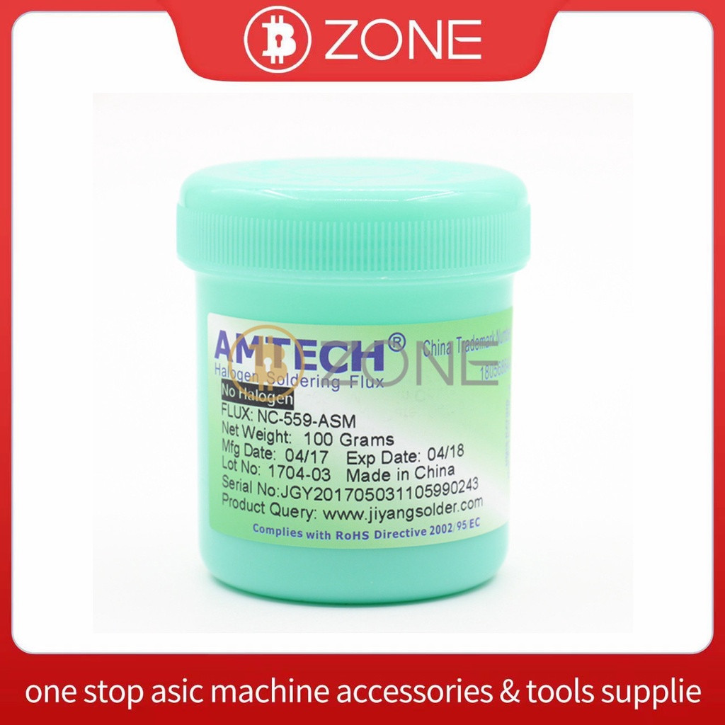 AMTECH NC-559-ASM 100% Original Solder Paste BGA PCB No-Clean 100g Solder Paste Asic Miner ...