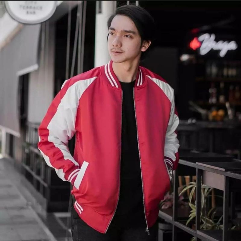 ซูคาจัง BOMBER || Bomber Jacket Men Gaming II Pilot Jacket Combine ...