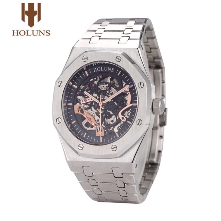 HOLUNS all stainlessSteel automatic mechanical WATCH | Shopee Thailand