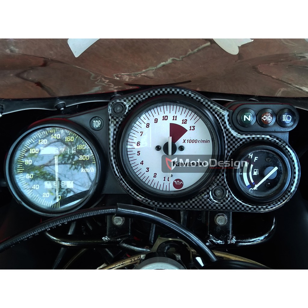 แผ่นสติกเกอร์นูนแผง Speedometer Ninja RR เก่าใหม่ ZX รุ่น RR เก่า ...