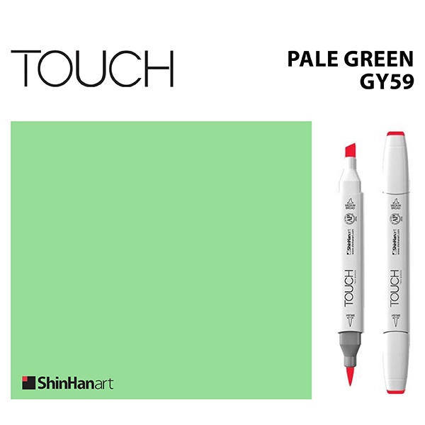TOUCH TWIN BRUSH MARKER GY59 (PALE GREEN) / มาร์คเกอร์หัวพู่กัน-หัวตัด ...