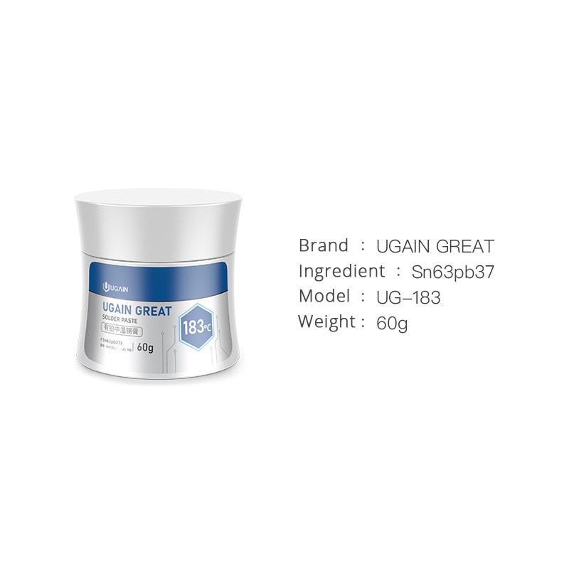 บัดกรี UGAIN 60 กรัม อุณหภูมิต่ํา 1 กระป๋อง BGA Sn42bi58 Snbi-UG ...