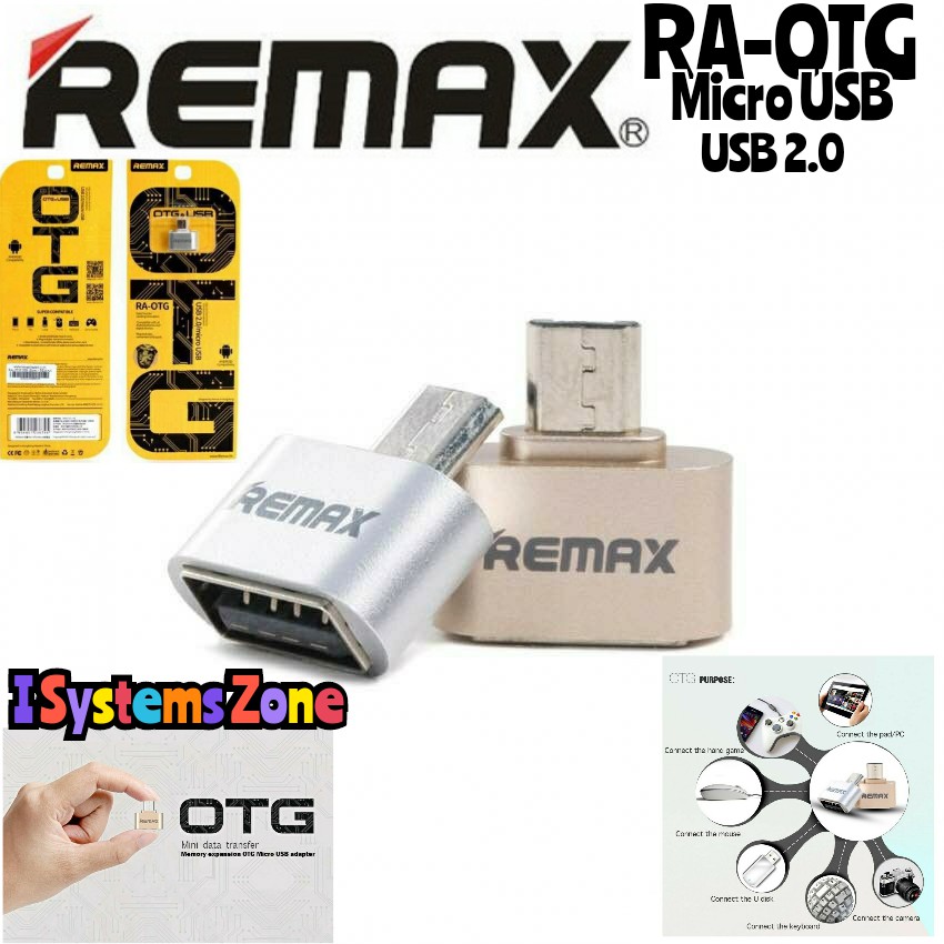 Remax RA-OTG USB 2.0 TO MICRO USB ชุดอะแดปเตอร์เชื่อมต่อ OTG | Shopee ...