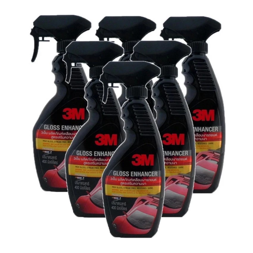 (x6ขวด) 3M 39034LT น้ำยาเคลือบสี เพิ่มความเงา 400ml Gloss Enhancer ...