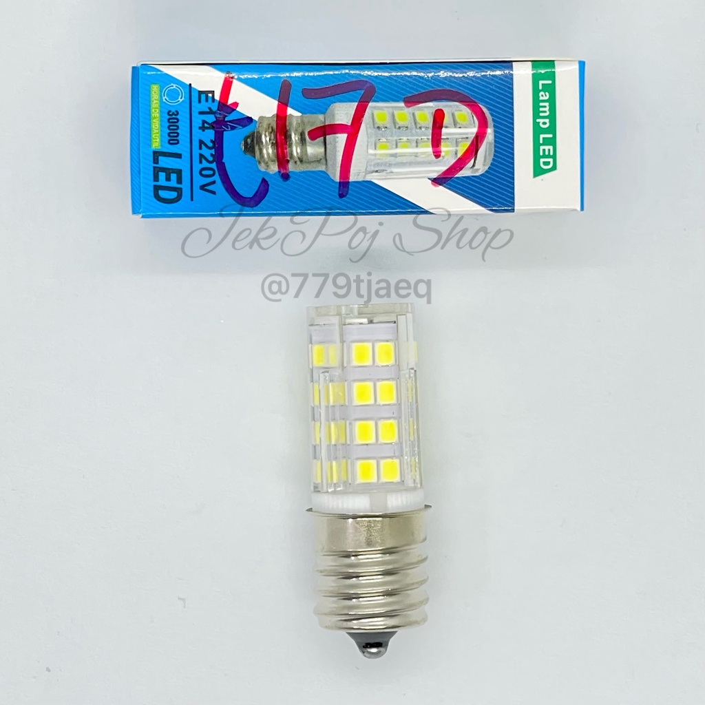 หลอดไฟ LED หลอดตู้เย็น หลอดศาลเจ้า E12/E14/E17 สีขาว และสีวอร์ม | Shopee Thailand