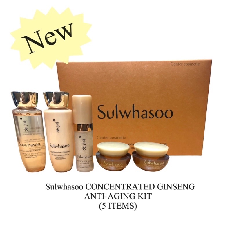 Sulwhasoo CONCENTRATED GINSENG ANTI-AGING KIT (5 ITEMS) | Shopee Thailand