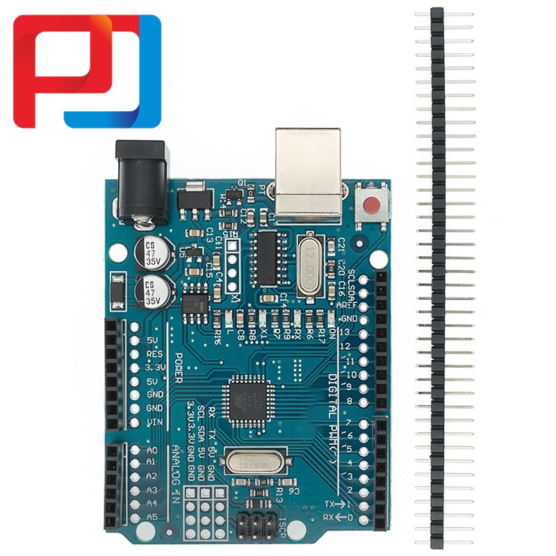 แผ่นบอร์ดโมดูล DIP UNO R3 Rev3 V3 Atmel ATMEGA328P Plug and Play (ไม่ ...