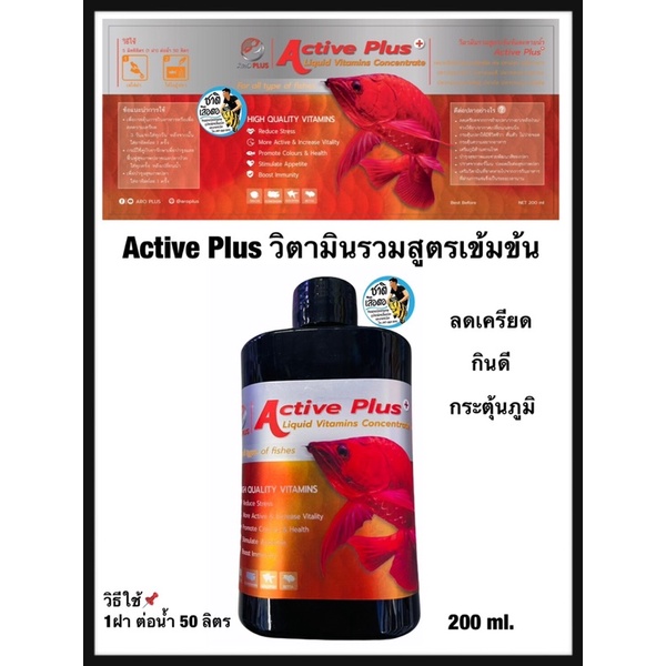 Active Plus วิตามินรวมสูตรเข้มข้น ช่วยลดเครียด กินดี กระตุ้นภูมิคุ้มกัน ...