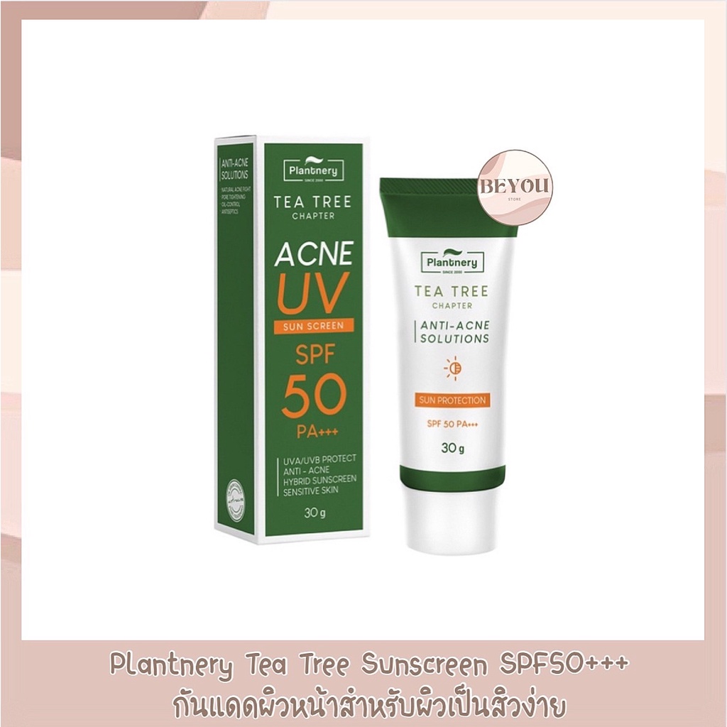 Plantnery Tea Tree Sunscreen Acne Oil Control SPF 50 PA+++ 30 g. แพลนท ...