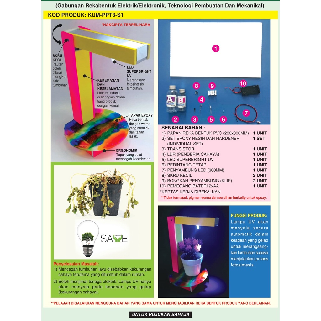 Rbt LEVEL 3 PROJEK (JUME) - ไฟปลุกยุทธวิธีพร้อมเซ็นเซอร์ LDR | Shopee ...