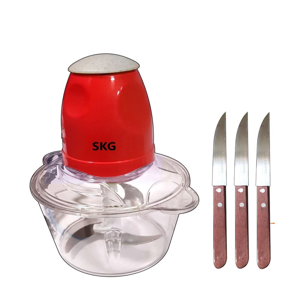 SKG เครื่องบดสับ ผสมอาหาร รุ่น SK-6618 ขนาด 1.5L สีแดง | Shopee Thailand