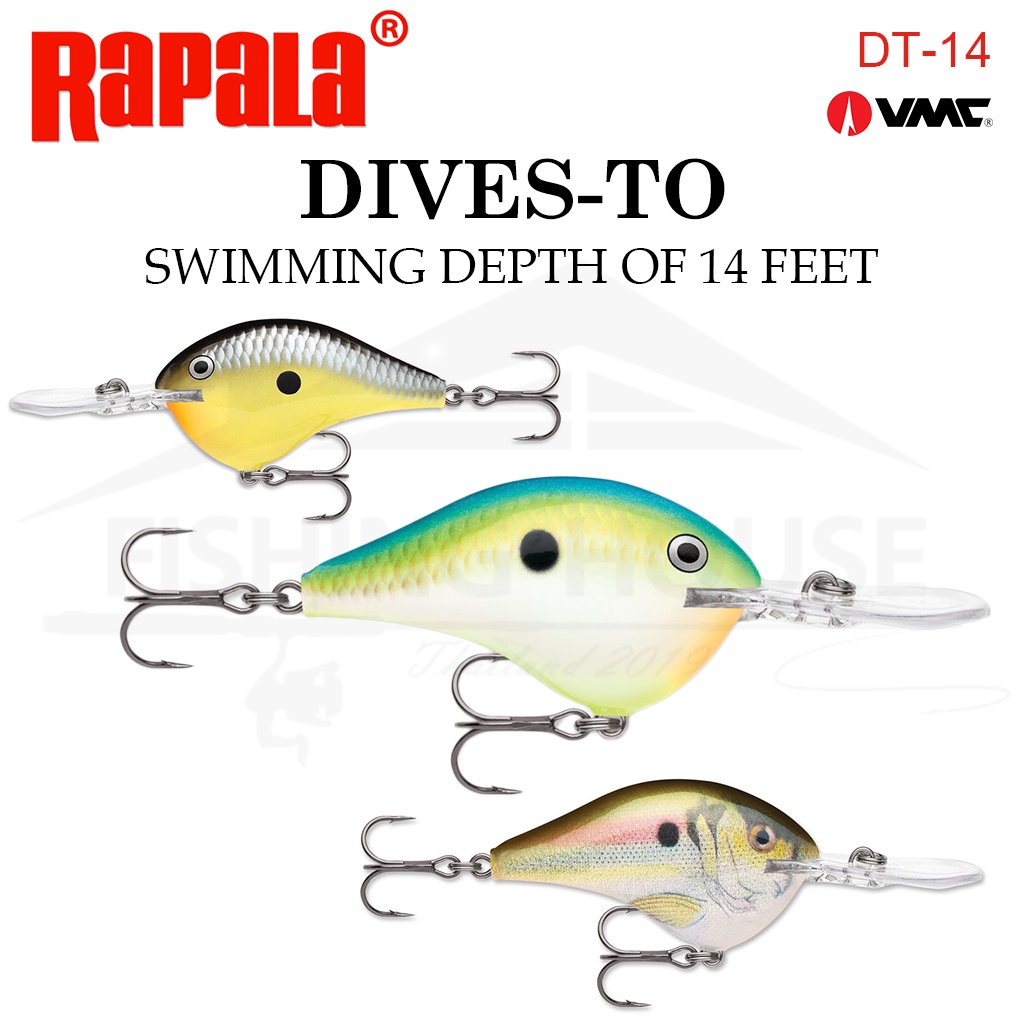 ราพาล่าไดเวส DIVES-TO 14 ราพาล่าDT14 ราพาล่าไดวีส RAPALA DIVES-TO DT-14 | Shopee Thailand