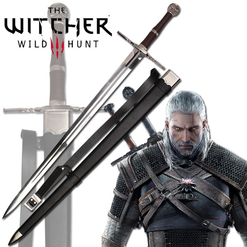 The Witcher ดาบหายากจากเกม Wild Hunt Serpentine Steel Sword วัสดุ ...