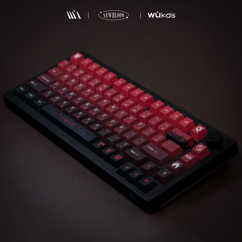 WUKDS ใหม่ BLOOD Keycaps 150 คีย์ PBT Dye-Sublimation Keycaps Cherry ...