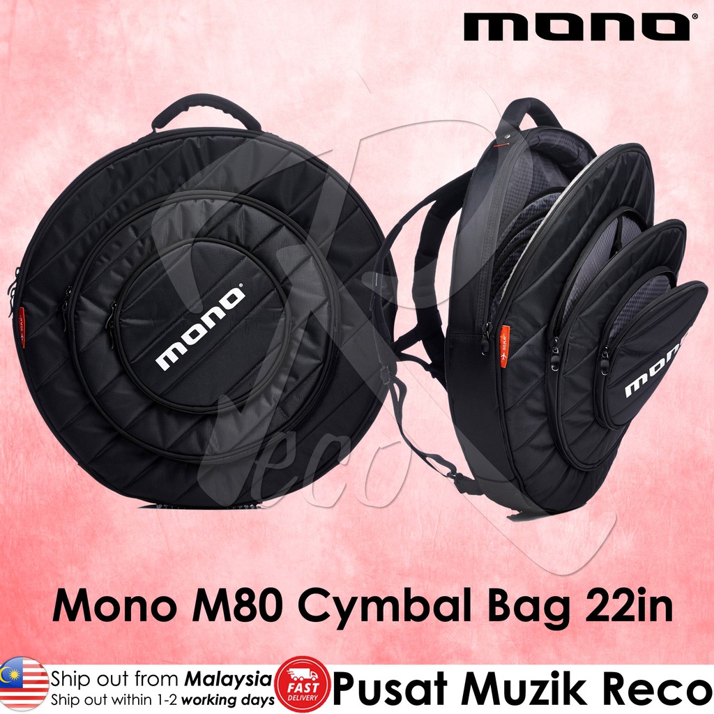 Mono M80 Drum Cymbal Bag 22in M80-CY22-BLK | Shopee Thailand