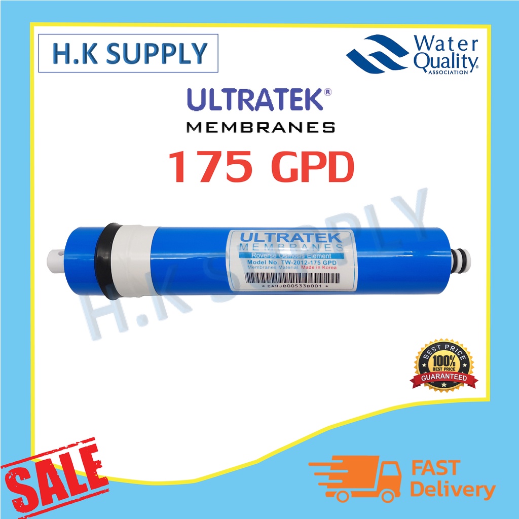 Ultratek ไส้กรองน้ำ ไส้กรองเมมเบรน RO เมมเบรน Membrane 175 GPD เครื่อง ...