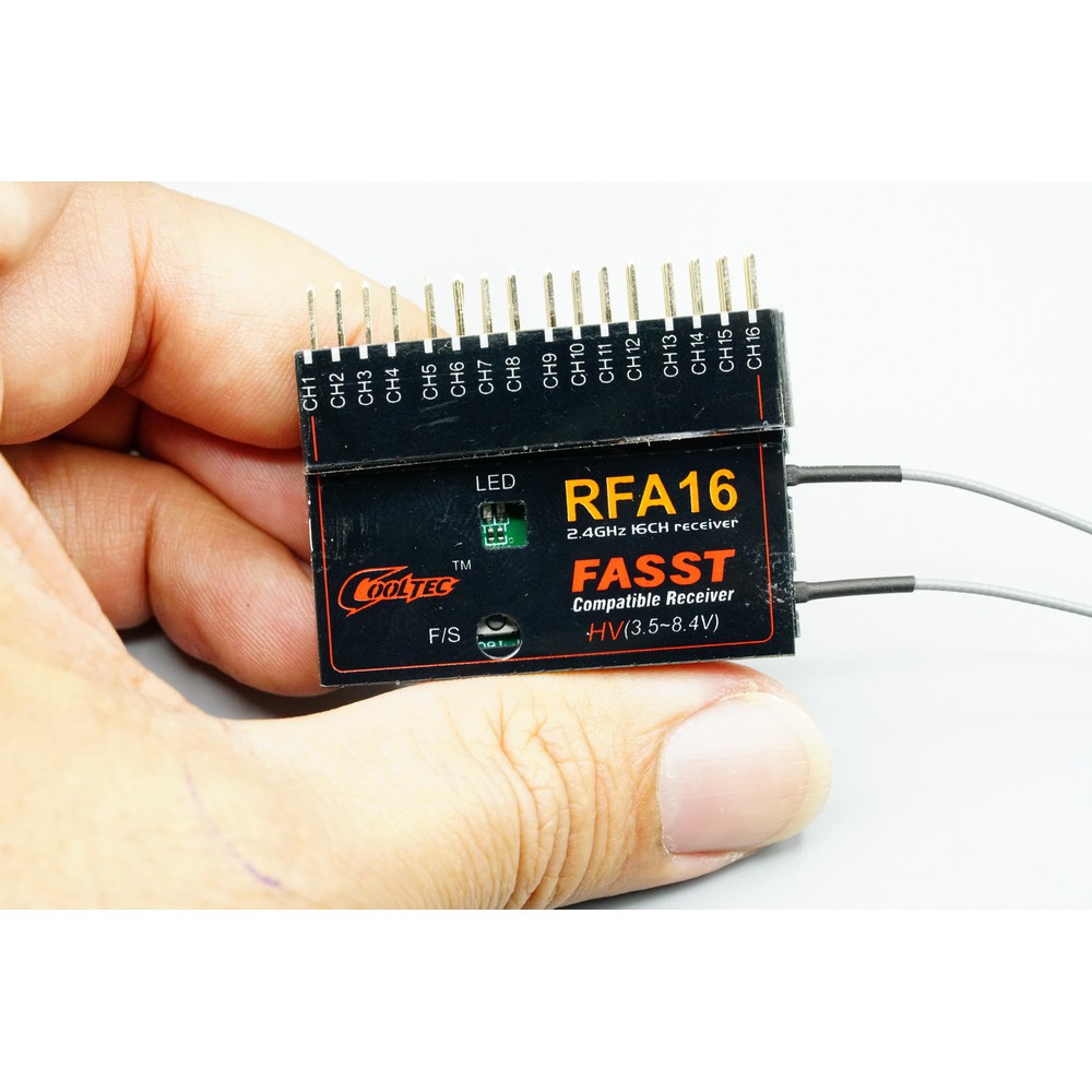 Receive (รีซีฟ) Cooltech-RFA-16 รีซีฟคูลเทค ระบบ FUTABA-FASST 16 ช่อง | Shopee Thailand