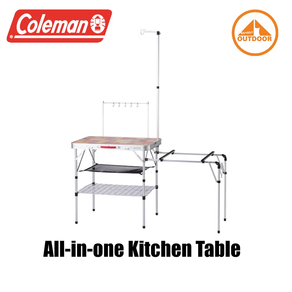 Coleman All In One Ktichen Table ชุดโต๊ะพับประกอบอาหาร | Shopee Thailand