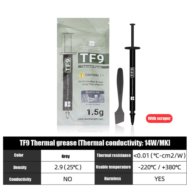 Thermalright TF9 TF8 TF7 TFX Silver King จาระบีระบายความร้อน CPU GPU ...