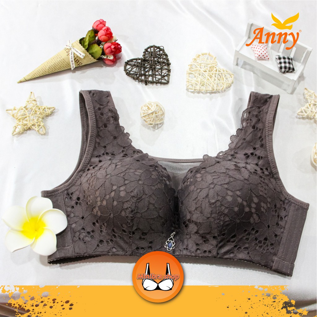 ชุดชั้นใน Anny รุ่น2038 คัพB เสื้อใน บราไร้โครง 4ตะขอ เต็มทรง แบบFull Support สายบ่าแบบผ้าตะข่าย ...