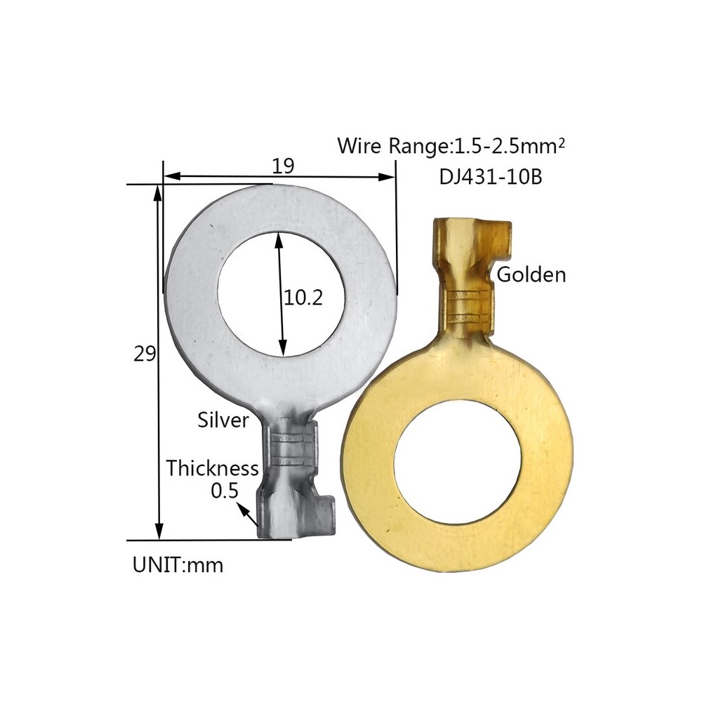 (5 ชิ้น) หางปลากลม หางปลา DJ431 Terminal Crimp Round Cable Male Female ...
