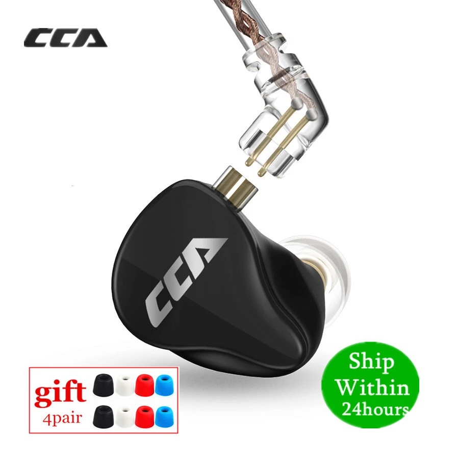 CCA CA16 7BA+1DD Hybrid Drivers In Ear Earphone HIFI Monitoring Headset with 2PIN Cable C12 C16 ...