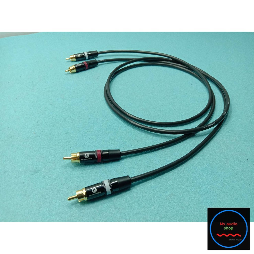 RCA สายสัญญาณ RCA Canare L-2E5AT (MADE IN JAPAN) หัวแจ็ค RCA yongsheng หรือ rean ราคาต่อ2เส้น ...
