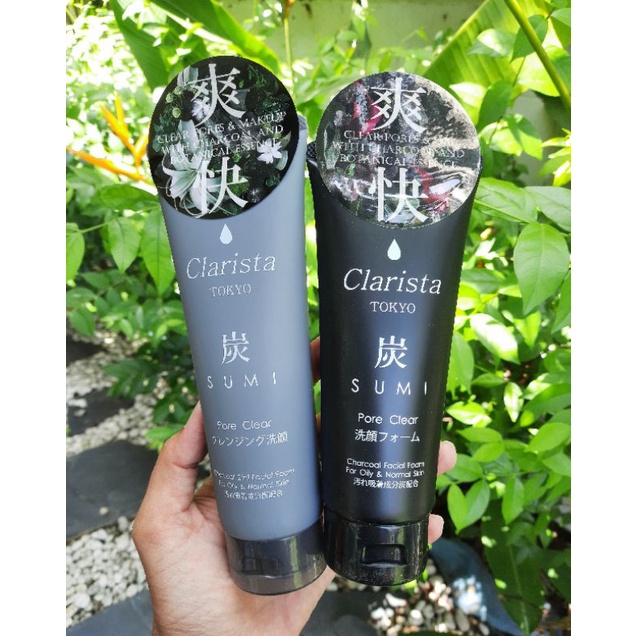 โฟมล้างหน้าผสมชาร์โคล CLARISTA TOKYO CHARCOAL FACIAL FOAM | Shopee Thailand