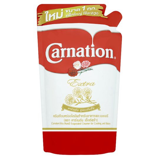นาทีทอง คาร์เนชัน เอ็กซ์ตร้า ครีมเทียมพร่องไขมันสำหรับอาหารและเบเกอรี 1กก. Carnation Extra Non ...