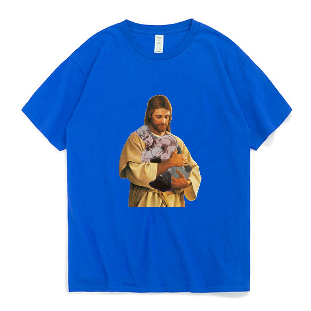 T-Shirtเสื้อยืด พิมพ์ลายอนิเมะ Polnareff and The Holy Corpse Jojos ...