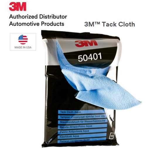 3M TACK CLOTH AQUA (10PC/PACK) 50401 ผ้าเหนียวสำหรับสีสูตรน้ำ | Shopee ...