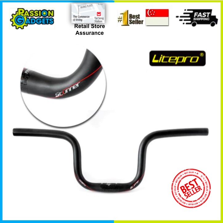 Litepro คาร์บอนไฟเบอร์ที่สวยงามแฮนด์ 25.4*580 มม.จักรยาน M Handlebar ...