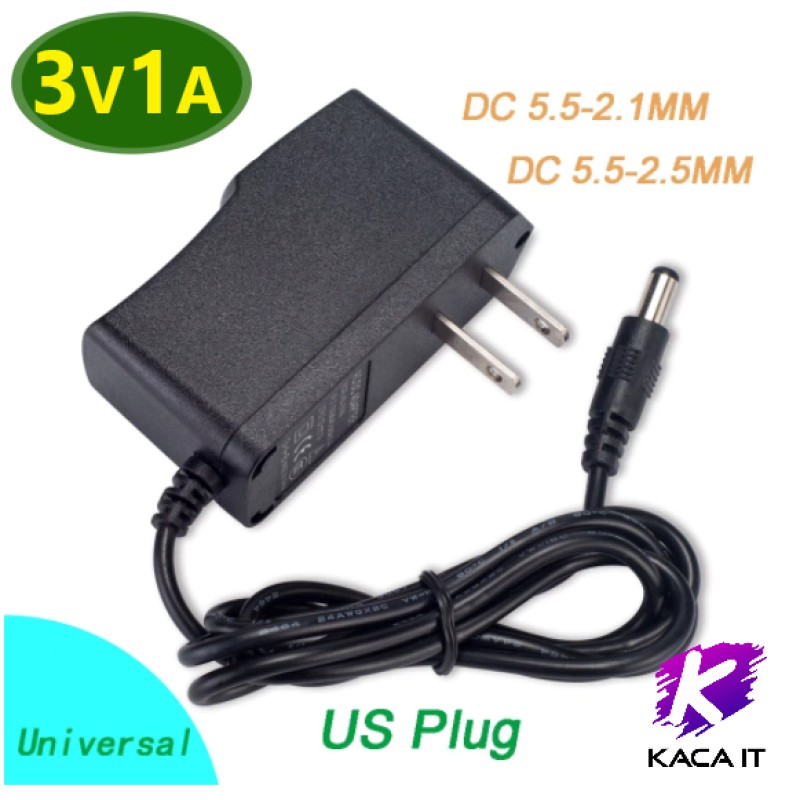 อะแดปเตอร์ 3V1A AC 100 V-240 V Power DC 3V 1A 1000mA Universla แหล่ง ...