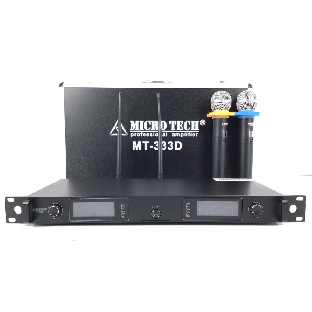 MICROTECH MT-333D ไมโครโฟนไร้สาย ไมค์ถือคู่ สินค้าใหม่แกะกล่อง 100% รับประกันสินค้า 1 ปี ...