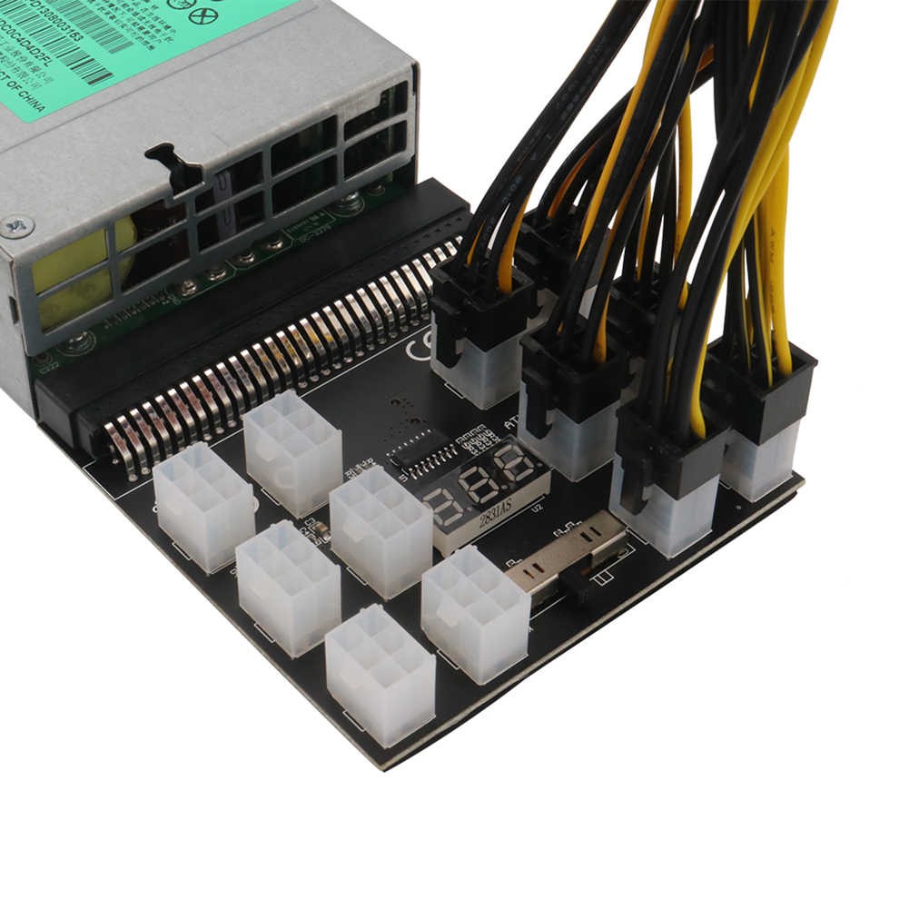 ตัวจ่ายไฟการ์ดจอ Power Suply 1400W 1200W 1100W LED PSU SERVER Bitcoin ...