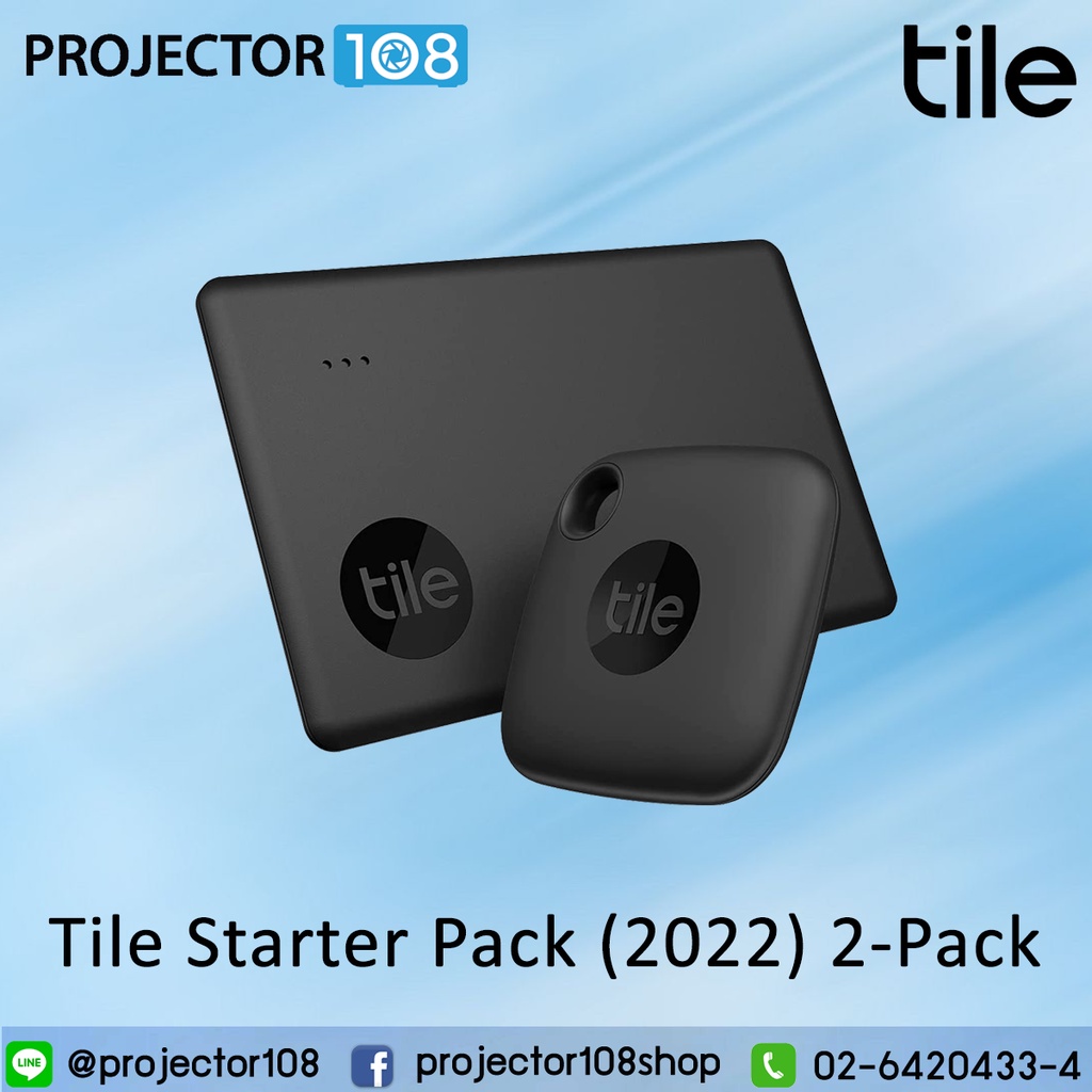 Tile Starter Pack (2022) 2-Pack (Mate/Slim) Bluetooth Tracker สามารถออก ...