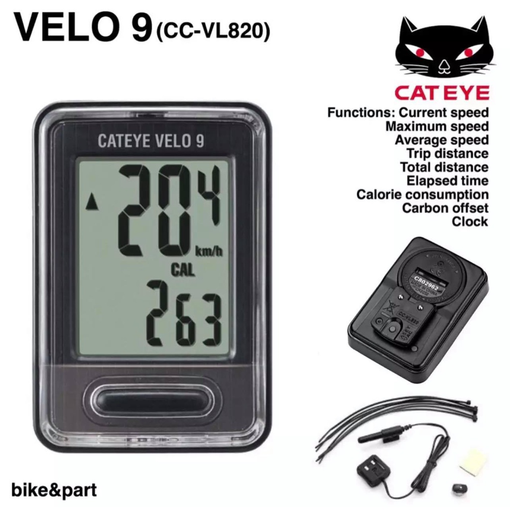CAT EYE รุ่น Velo 9 ไมล์จักรยานที่ขายดีที่สุด | Shopee Thailand