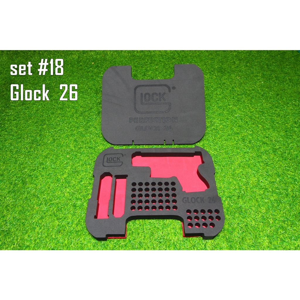 GLOCK 19 GLOCK 26 และ SIG SAUER P365 โฟม EVA ตัดเข้ารูปกล่องเดิม ...