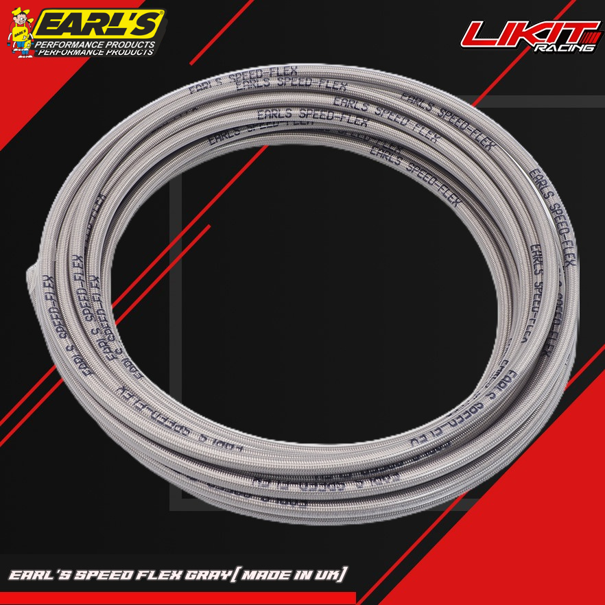 EARL'S Clear (made in UK) สายเบรคคุณภาพสูง (แท้ 100%) Cabon สีใส ...