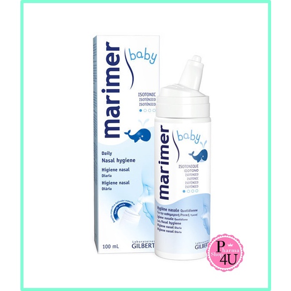 marimer baby Isotonic hygiene Nasal spary สเปร์ยน้ำทะเลพ่นจมูก 100ml ...