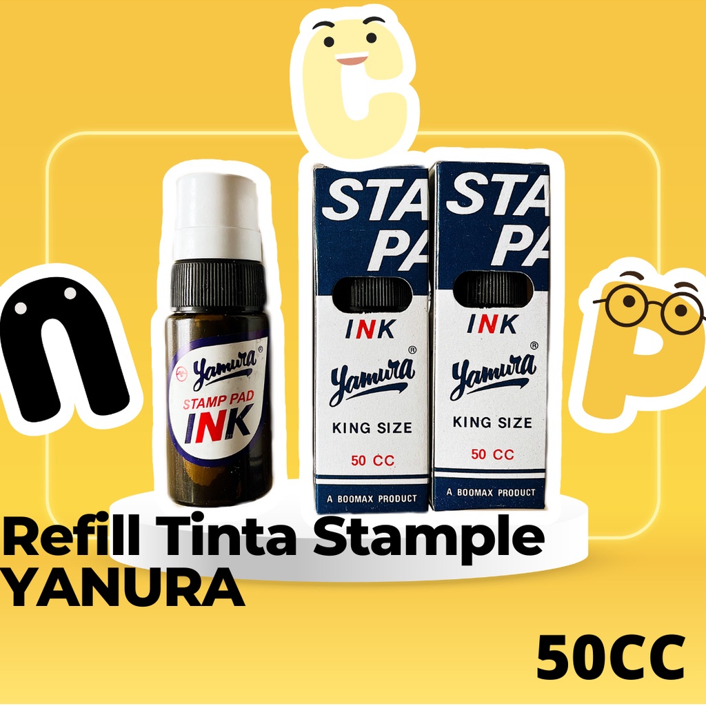 แผ่นแสตมป์หมึกเติม Yamura Stample Ink 50cc | Shopee Thailand
