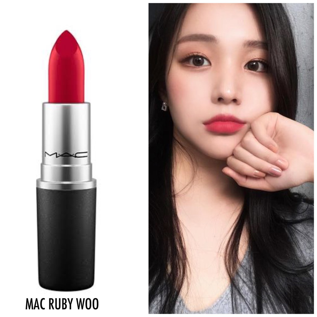 MAC Lipstick RUBY WOO สีที่ต้องมี!! ของแท้ นำเข้าจาก USA (MINI 1.8g ...