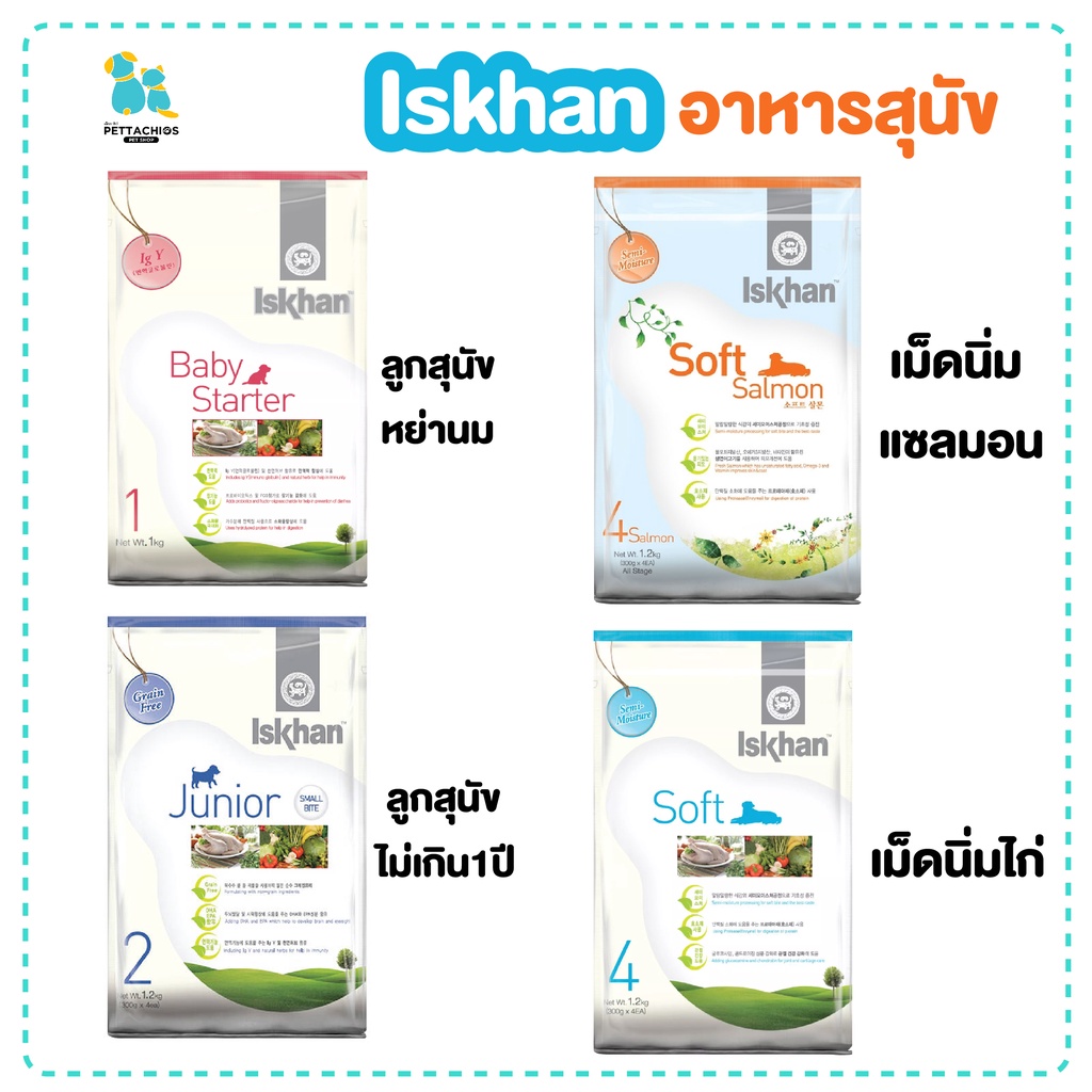 Iskhan อีสคาน อาหารลูกสุนัข อาหารสุนัข อาหารหมา เม็ดเล็ก เคี้ยวง่าย ...